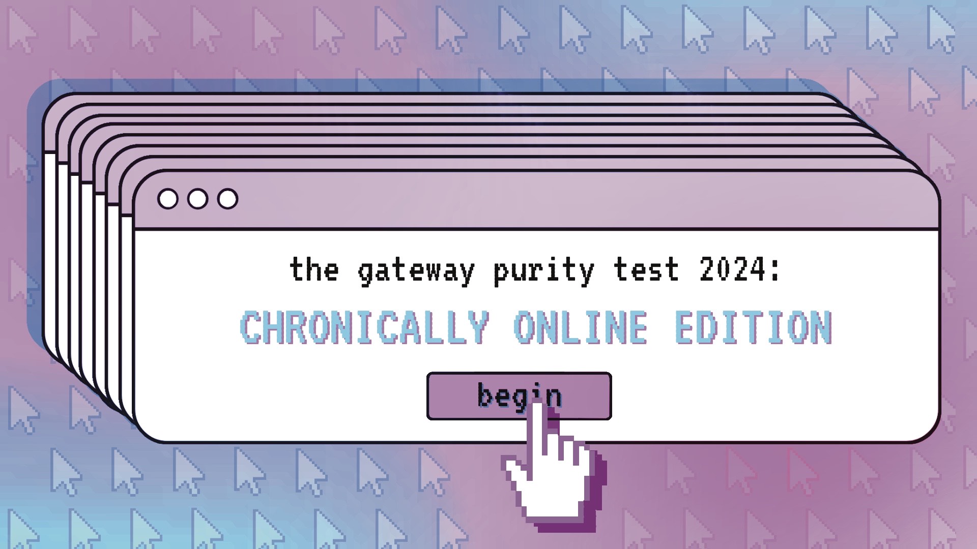 The 2024 Purity Test: Chronically Online Edition - The Gateway