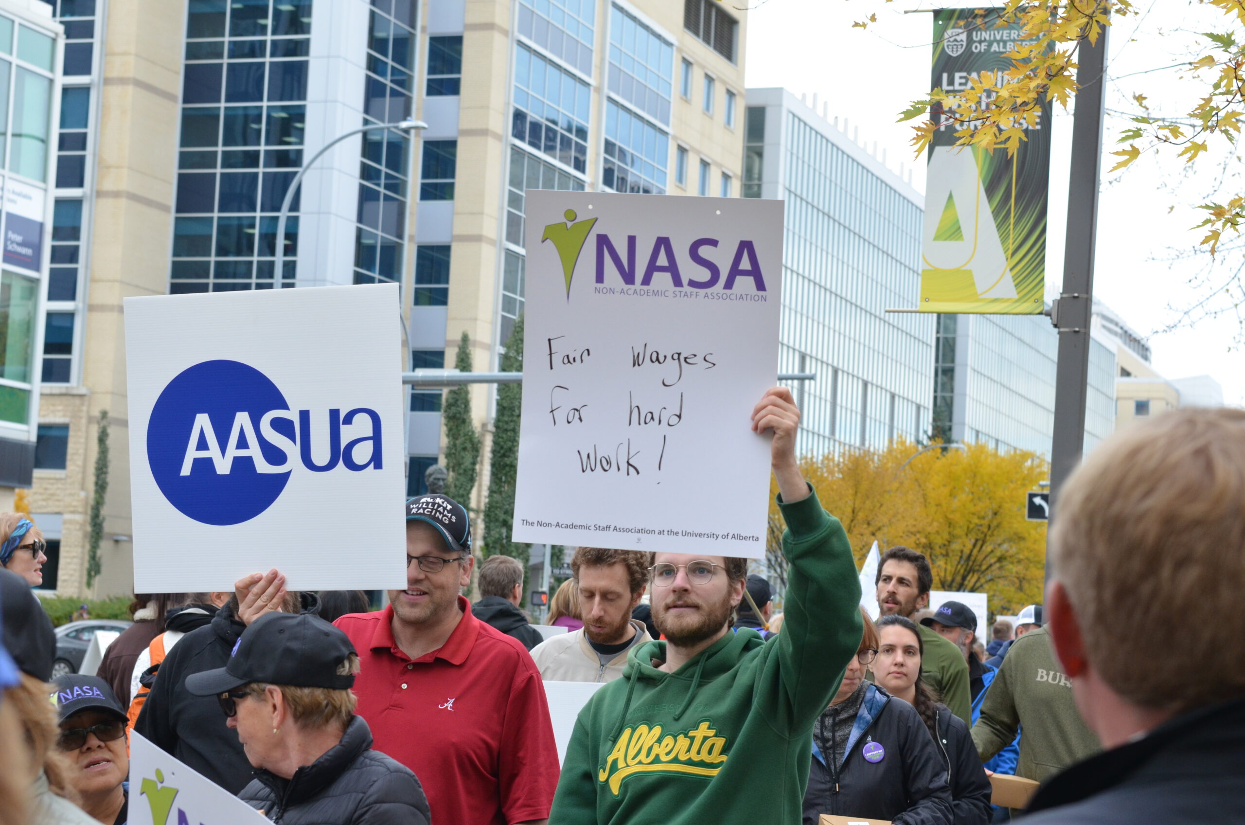 AASUA and NASA rally in support of bargaining teams - The Gateway