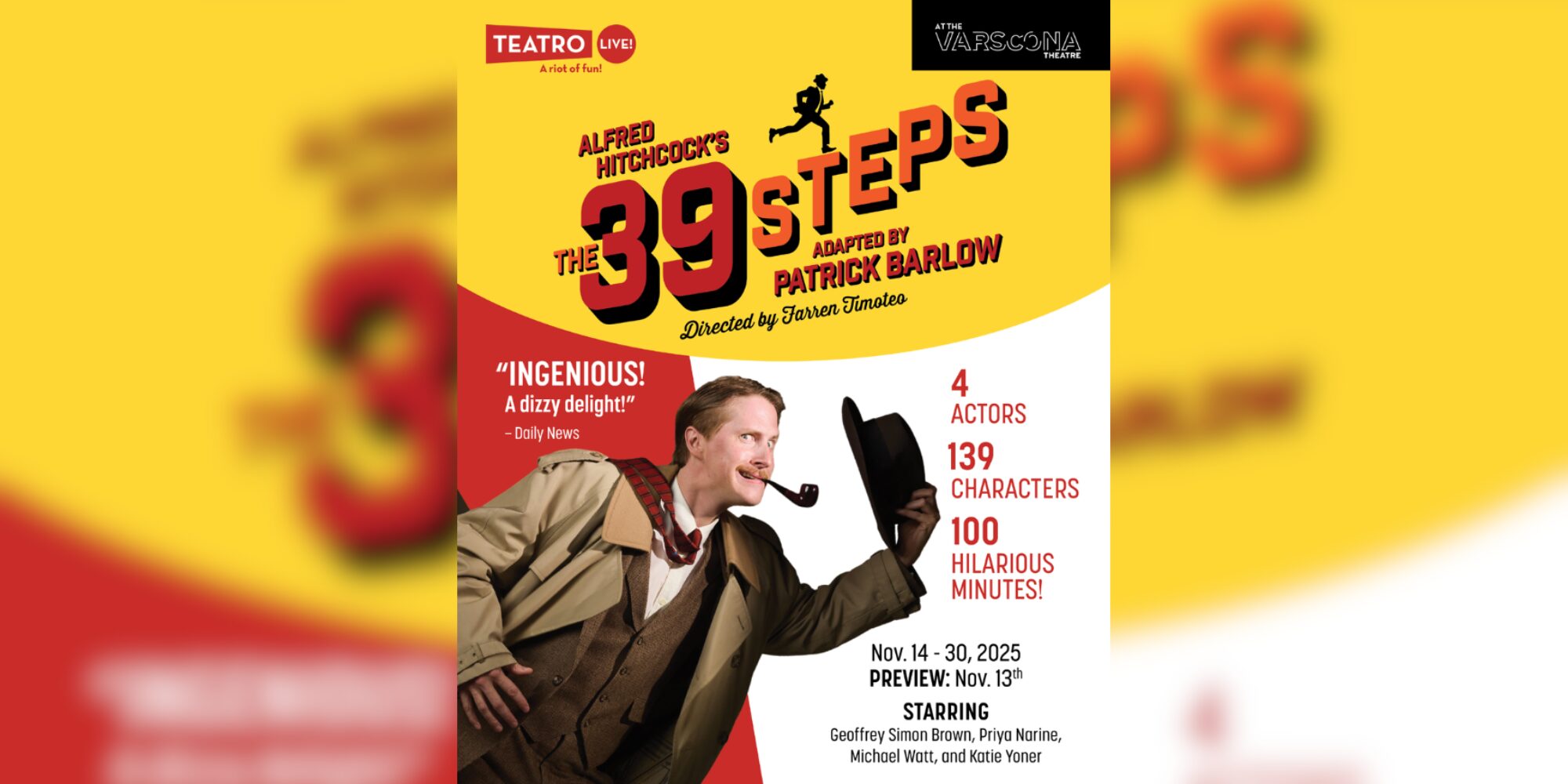 Play Review: ‘The 39 Steps’ at Teatro Live - The Gateway