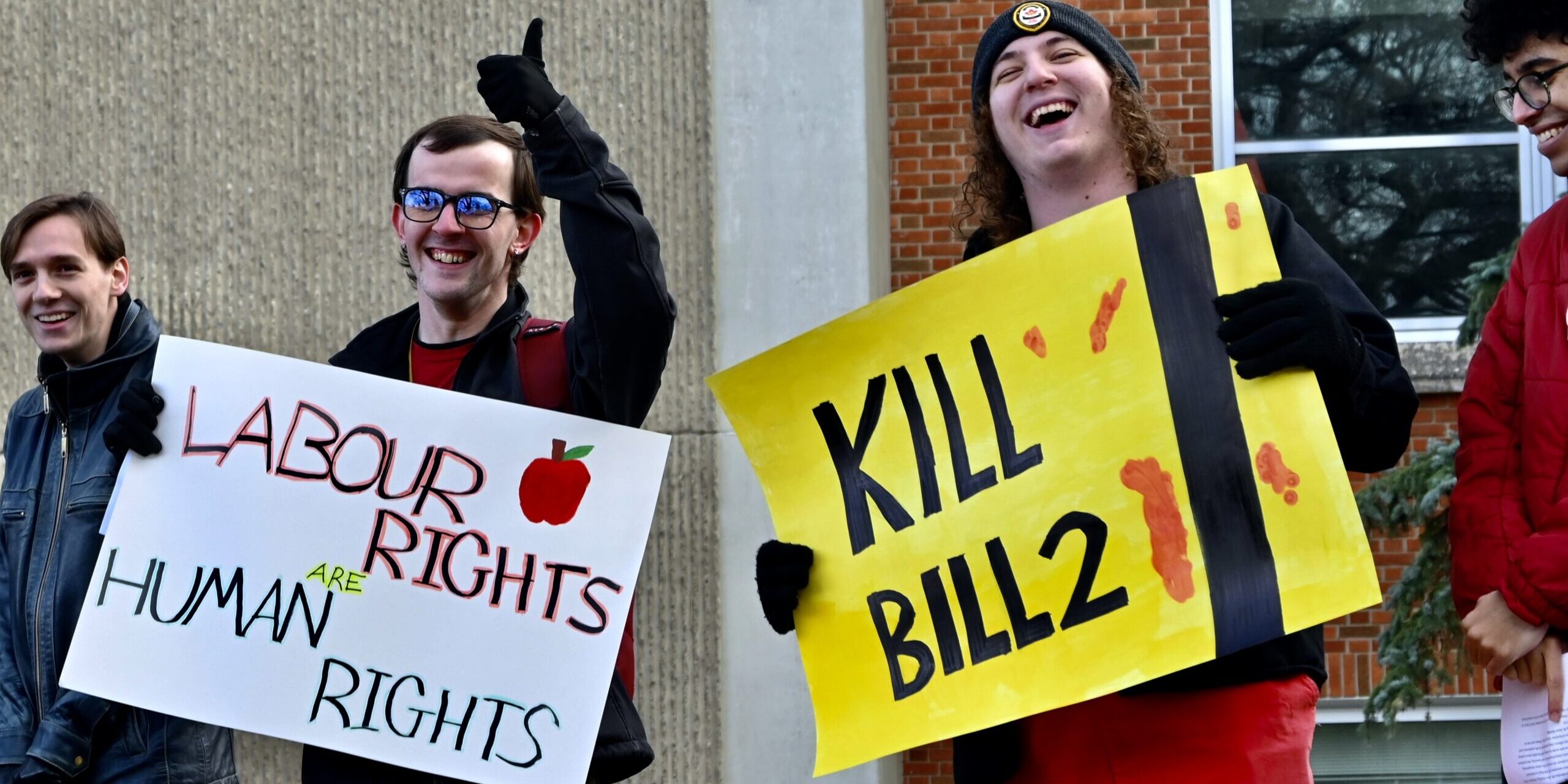 U of A students rally in support of teachers and against Bill 2 - The ...